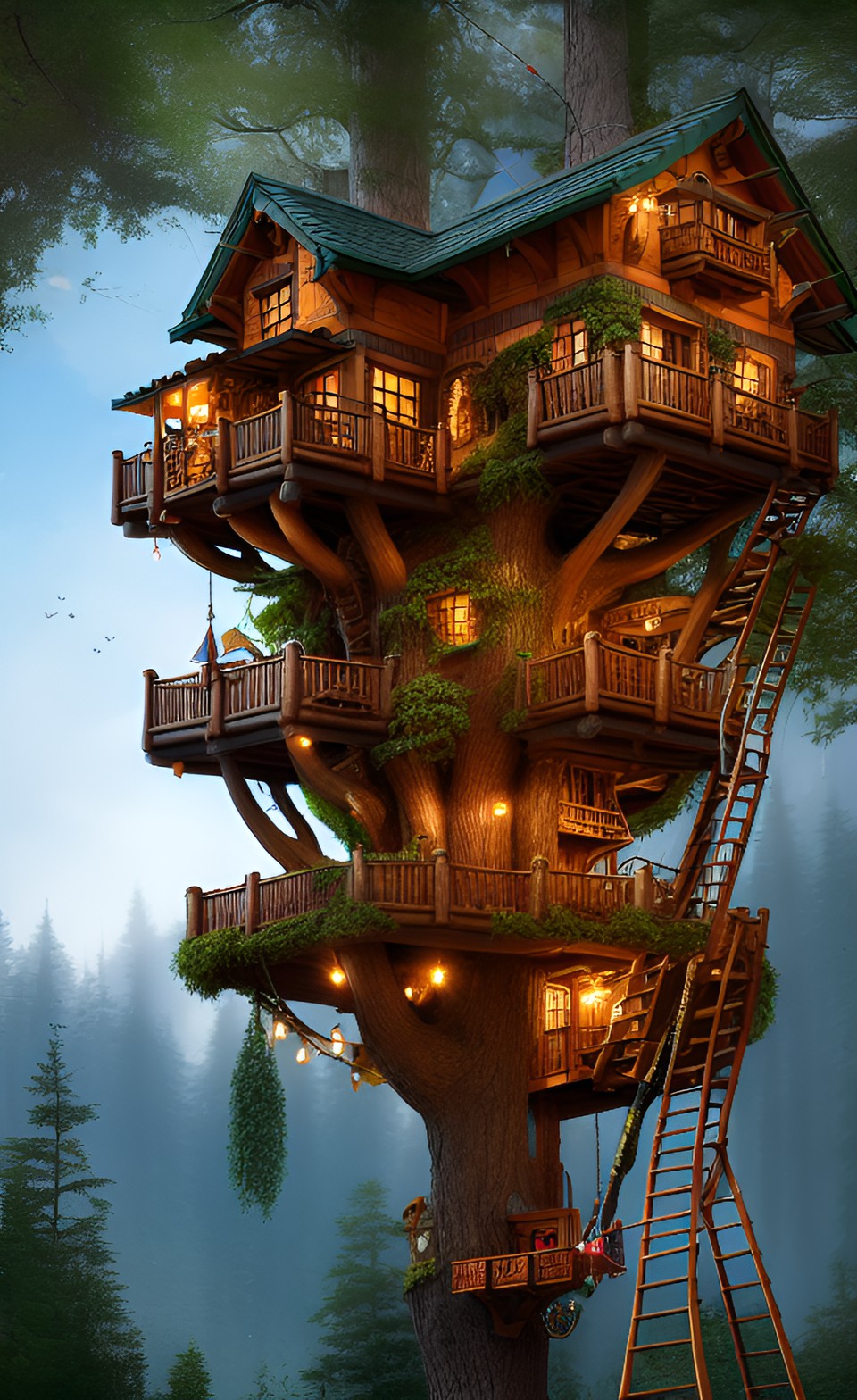 How to create amazing images of beautiful treehouses using AI? - AI ...